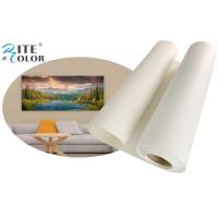 China Inkjet 260gsm Polyester Canvas Rolls Matte Water Based Waterproof Stretched for sale