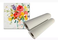 China Artist Inkjet Printable Poly Cotton Canvas Roll For Large Format Printer for sale