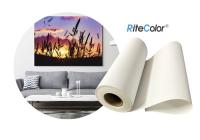 China Inkjet 220gsm Matte Polyester Canvas Fabric Rolls Waterproof Pigment Dye Printing for sale