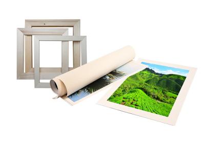 China Waterproof Matte Polycotton Canvas Fabric 360gsm For Pigment Dye Ink Print for sale