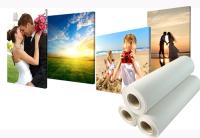China Matte Blank Stretched Poly Cotton Canvas Roll For Digital Inkjet Printing for sale