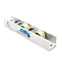 China Heavy Duty Box Rail Sliding Door Roller System Industrial Hanger Roller for Factory Shed Door for sale