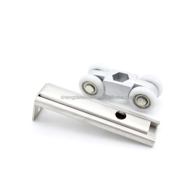 China Sliding Patio Door Roller Stainless Steel Housing Nylon Wheel Slide Roller for Shower Enclosure for sale