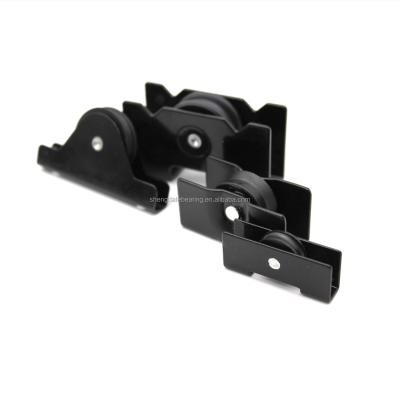 China Aluminium Window Trolley Roller Set Metal  Door Pulley Wheel Sliding Hardware Mexico for sale
