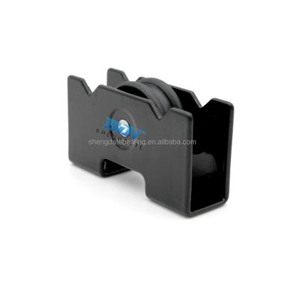 China Anti-Rust Metal Window Trolley Roller Set Aluminium Sliding Door  Pulley Wheel Durable Hardware for sale