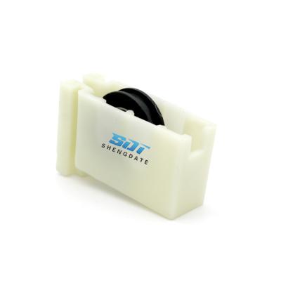 China Ball Bearing Nylon Track Guide Roller Wheel Aluminium Sliding Window  Door Furniture Hardware Pulley for sale