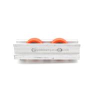 China Factory OEM Single Nylon Roller Wheel Aluminum Sliding Window  and Insect Screen Door Track Hardware for sale