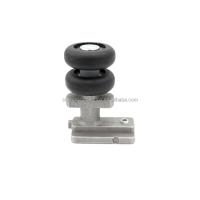 China Factory OEM Single Nylon Roller Wheel Aluminum Sliding Window  and Insect Screen Door Track Hardware for sale