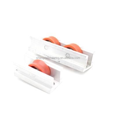 China Heavy Duty Zinc Alloy Sliding Door Roller Bracket Adjustable Steel  Ball Bearing for Aluminum Frame Door Hardware Fitting for sale