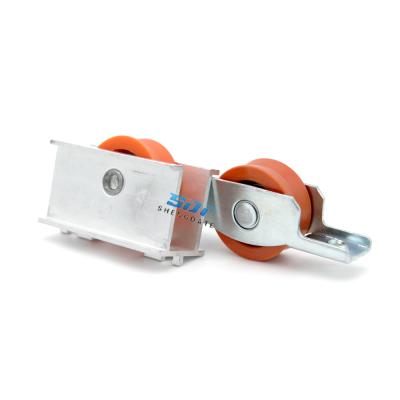 China Modern Abalone Nylon V-Groove Pulley with Brass Frame & Sealed Ball Bearings Low Noise Window Roller for sale