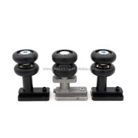 China Universal Glass Balcony Wheels Sliding Door Roller Kit with Bracket for Glass Sliding Door System Balcony/Patio for sale