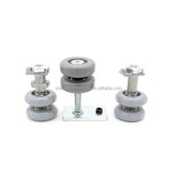 China High Load Capacity Glass Balcony Wheels Double Row Ball Bearing Sliding Door Roller for Outdoor Balcony for sale