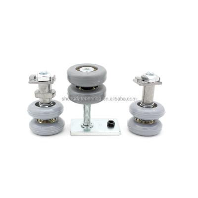 China High Load Capacity Glass Balcony Wheels Double Row Ball Bearing Sliding Door Roller for Outdoor Balcony for sale