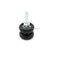 China High Load Capacity Glass Balcony Wheels Double Row Ball Bearing Sliding Door Roller for Outdoor Balcony for sale