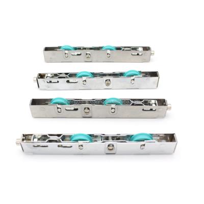 China Double Row Nylon Roller Wheels Balcony Sliding Glass Window System Runner Wheel for sale