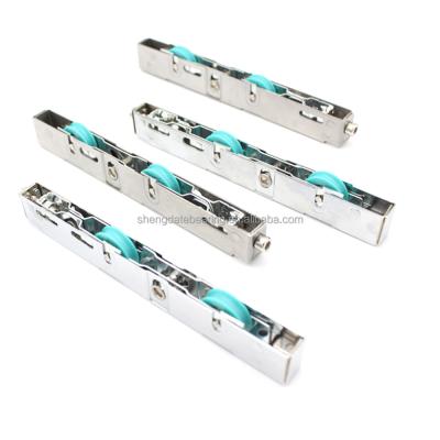 China Nylon Sliding Runner Wheel Set for Glass Balcony Sliding Window System Roller Wheel for sale