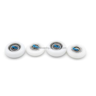 China Silent Nylon Window Pulley with Metal Iron Wheel for Sliding Glass Door Roller for sale