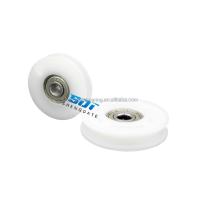 China Silent Nylon Window Pulley with Metal Iron Wheel for Sliding Glass Door Roller for sale
