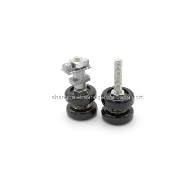 China Aluminum Sliding Window Roller Wheels Glass Balcony Door Rollers Bearing Wheels for sale