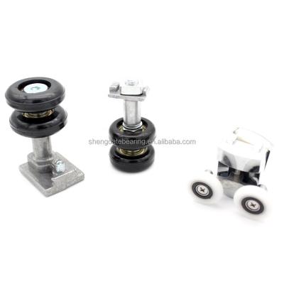 China Balcony System Wheel Premium Plastic Nylon Pulley Roller Wheel for Sliding Glass Roller Balcony Flower Rack Wheel for sale
