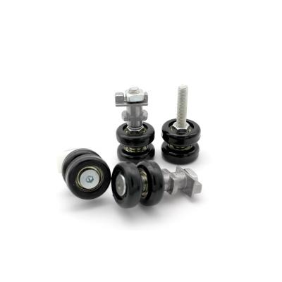 China Plastic Caster Wheels for Sliding Window Balcony Glass Balcony Caster Cam Balkon Rulman for sale