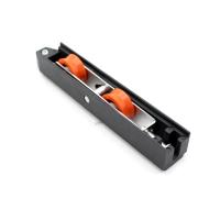 China Aluminum Alloy Pulley Stainless Steel Double Wheel Heavy Duty Sliding Door Groove Lower Wheel for sale