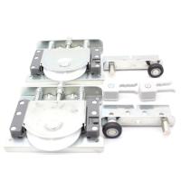 China Aluminum Alloy Pulley Stainless Steel Double Wheel Heavy Duty Sliding Door Groove Lower Wheel for sale
