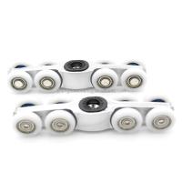 China Wardrobes Closet Sliding Door Hardware Silence Roller Pulley Wheels for sale