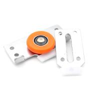 China Sliding Wardrobe Door Runner Wheels  U Groove Roller Pulley for Partition Glass Doors for sale