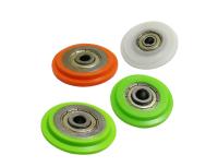 China POM 45MM 52MM Plastic Pulley V U Groove Wheel Bearing Caster Wheels Bearing Roller Sets for sale