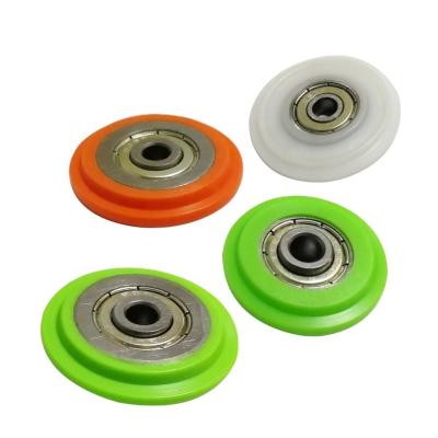 China POM 52MM 45MM Cabinet Sliding Door Rollers 608zz Ball Bearing Sliding Wheel for sale