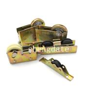 China Stainless Steel Rollers and Iron Door Wheel Adjustable Wardrobe Sliding Door Roller for sale