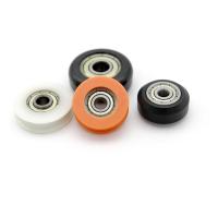 China Directly Window System Wheel Nylon Roller Wheel 608zz Rubber Coated Bearing for sale