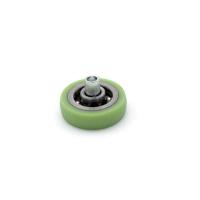 China Ball Bearing Wheel Double Bearing U Groove Galvanized Golden for sale