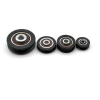 China Peru Market Nylon Plastic Double Nylon Pulley Wheels Door Roller for sale