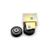 China Peru Market Nylon Plastic Double Nylon Pulley Wheels Door Roller for sale