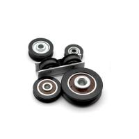 China Peru Market Nylon Plastic Double Nylon Pulley Wheels Door Roller for sale