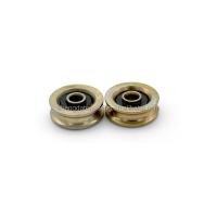 China 625 High Quality Standard Pom Plastic Coated Deep Groove Bearing U Groove Type Wheel Roller for sale