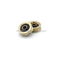 China 625 High Quality Standard Pom Plastic Coated Deep Groove Bearing U Groove Type Wheel Roller for sale