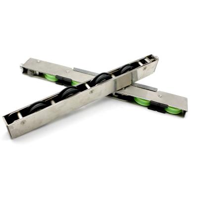 China Sliding Door Wheel Adjustable Bottom Floor Guide Stay Rollers for Sliding Barn Door Adjust Roller for sale