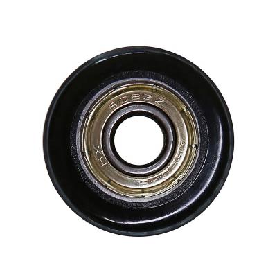 China Low Noise Minisize Micro 608zz Bearing POM Coated Roller Pulley Wheels 8x22*7mm Roller Wheel Bearings for sale