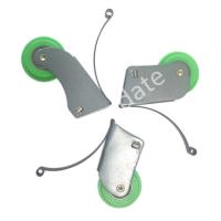 China Plastic Window Slide Door Roller Fittings and Wheels Steel Window Furniture Roller for sale