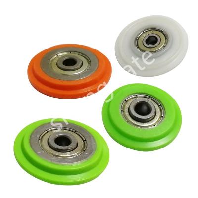China Window Hardware Roller Pulley Door Aluminum Sliding Wardrobe Wheel Nylon Door and Window Roller Bearing Pulley for sale