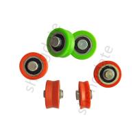 China Window Hardware Roller Pulley Door Aluminum Sliding Wardrobe Wheel Nylon Door and Window Roller Bearing Pulley for sale