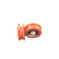 China Aluminum Sliding Window Roller Nylon Roller Pulley Wheel With V Groove Guiding Pulley for Rail Sliding Window for sale