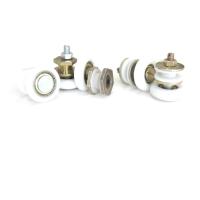 China sliding shower door hardware nylon ball bearing wheels glass sliding roller for sale
