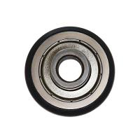 China Small V U Groove Aluminium Sliding Door Wheels plastic pulleys for sliding door and windows nylon roller for sale