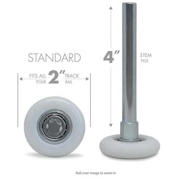 China Nylon Garage Door Roller Wheel Ball Sealed Bearing Heavy Duty Steel Bottom Rollers for sale