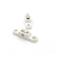 China Aluminum Window Nylon Double Flat Wheels Door Upvc Window Rollers for Sliding Door for sale