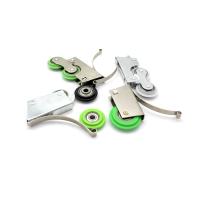 China Low noise 625zz bearing POM  coated round  cabinet sliding door wheel pulley rollers wheels wardrobe bearing roller for sale